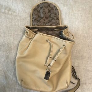 Coach | Bags | Tan Coach Backpack Purse | Poshmark